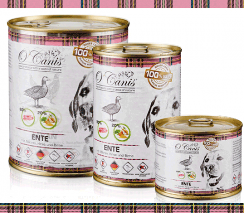 nassfutter-getreidefre_ente - O'Canis Tiernahrung